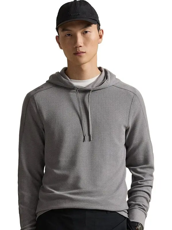 Ralph Lauren Performance Waffle-knit Hoodie - Perfect Grey