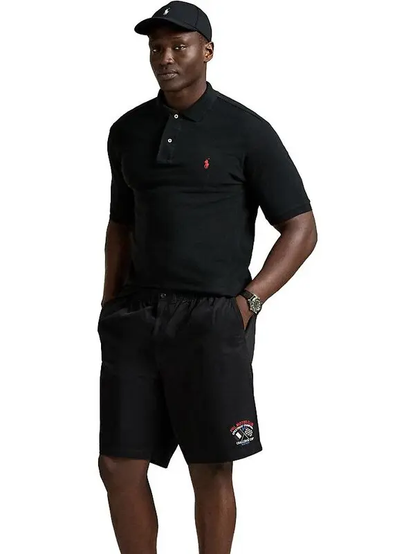 Ralph Lauren Embroidered Twill Short - Polo Black Motor Club