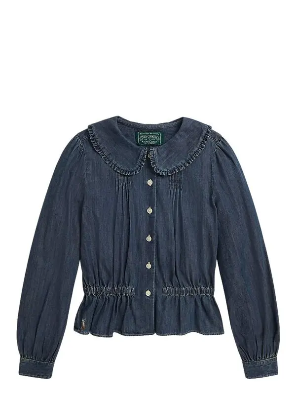 Ralph Lauren Long-sleeve Denim Blouse - Blaine Wash