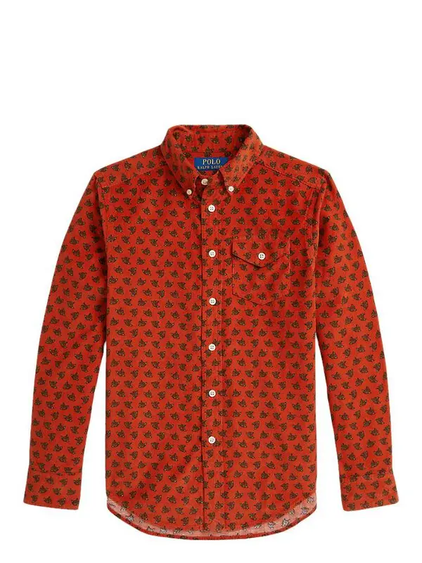 Ralph Lauren Fox-print Cotton Corduroy Shirt - Multi