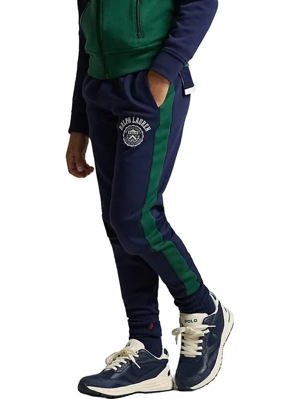 Ralph Lauren Logo Crest Double-knit Jogger Pant - New Forest/refined Navy