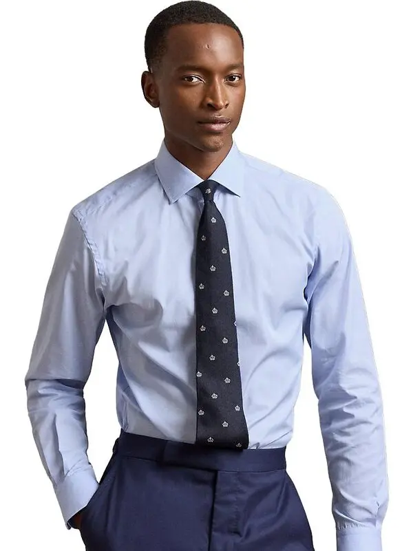Ralph Lauren Micro-houndstooth Shirt - Blue