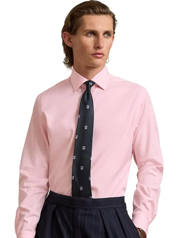 Ralph Lauren Micro-houndstooth Shirt - Pink