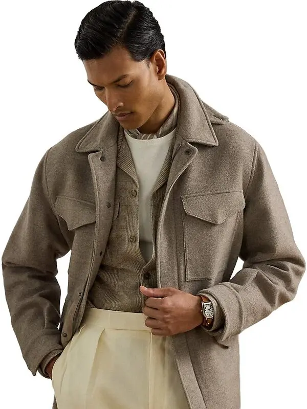 Ralph Lauren Ripley Wool-cashmere Four-pocket Jacket - Light Taupe