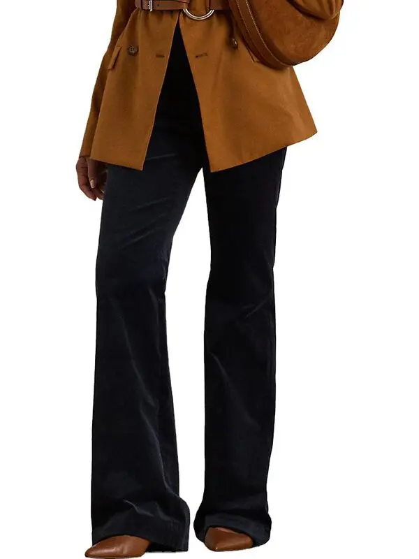 Ralph Lauren High-rise Corduroy Flare Pant - Lauren Navy