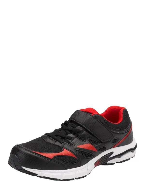 KINGSIZE Cushioned No-tie Sneakers - Jet Black Blaze Red