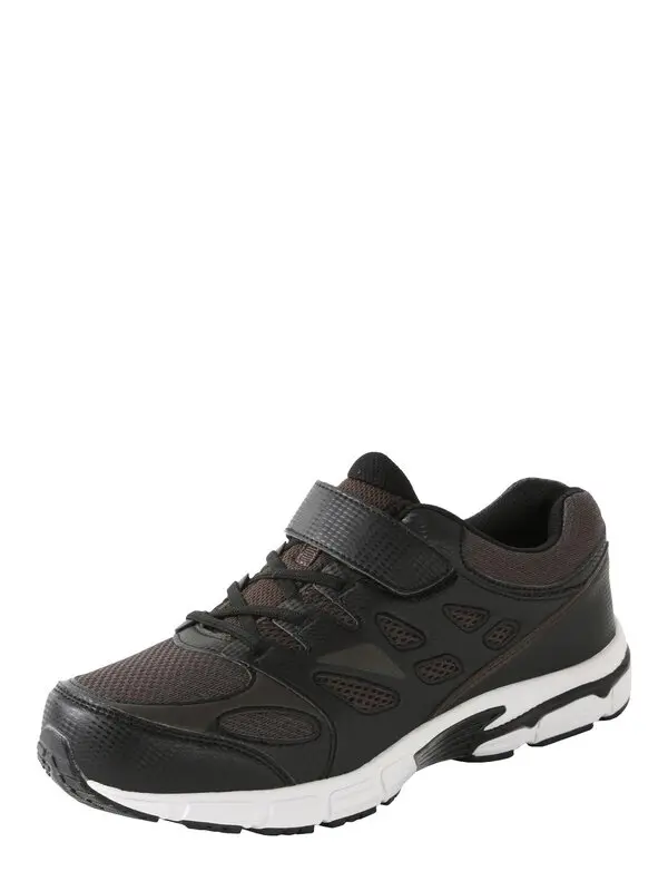 KINGSIZE Cushioned No-tie Sneakers - Jet Black Grey
