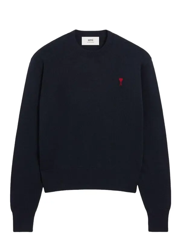 Ami Crew Neck Sweater - Blue