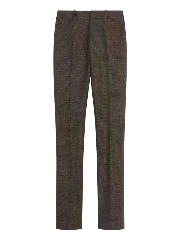 TOD'S Textured-weave Trousers - Brown