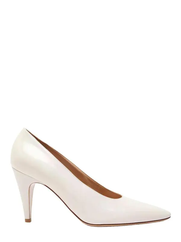 GIANVITO ROSSI Amelia Pointed-toe Pumps - Neutrals