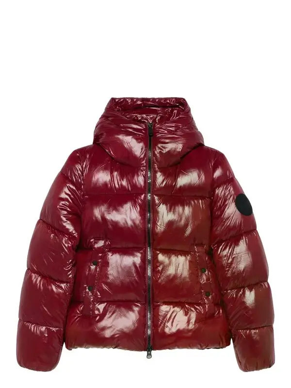 SAVE THE DUCK Hooded Puffer Jacket - Red
