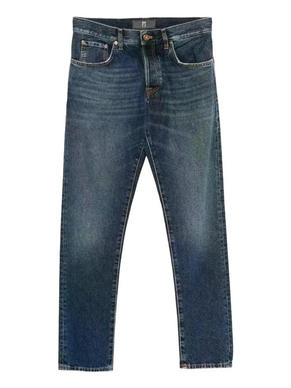 PT TORINO Faded-wash Denim Jeans - Blue