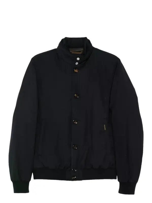 MOORER Button-fastening Bomber Jacket - Blue