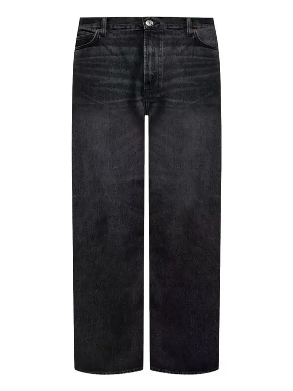 SAMSOE SAMSOE Five-pocket Wide-leg Jeans - Black