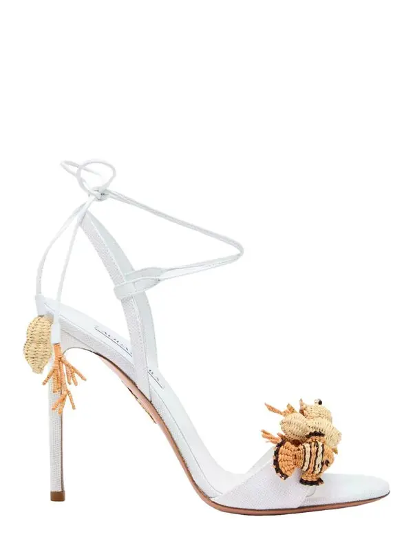 AQUAZZURA 105mm Marea Sandals - White