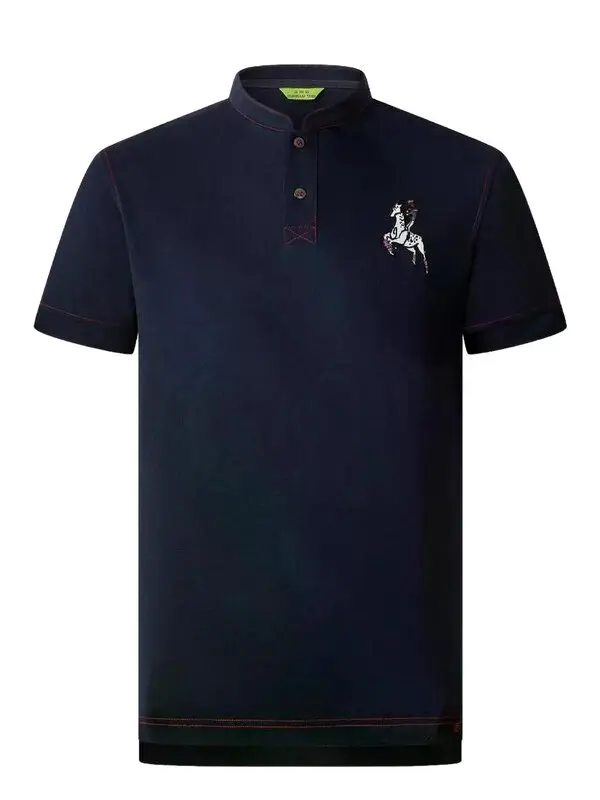 Shanghai Tang Tang Independence Polo Shirt - Blue