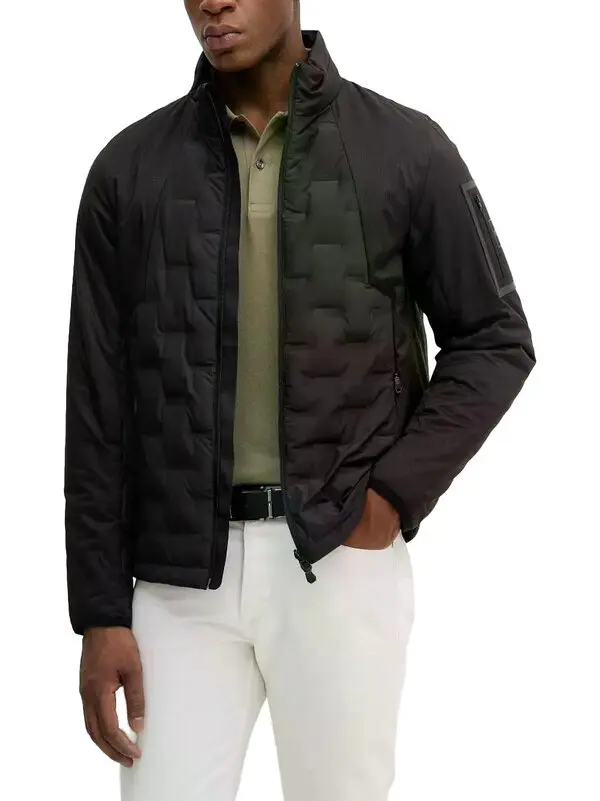 BOSS Quilted Panelled Jacket - Black