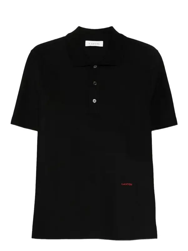 LANVIN Short-sleeve Polo Shirt - Black