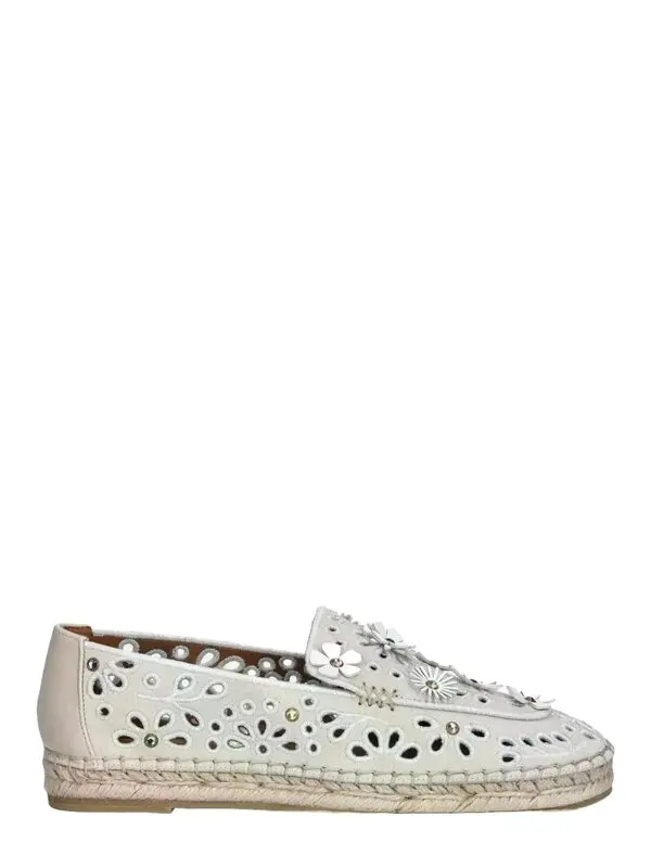 Kurt Geiger Flower Broderie-anglaise Espadrilles - Grey