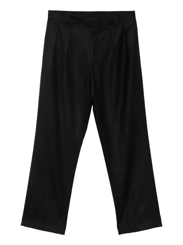 BERWICH Pleated Wool Trousers - Blue