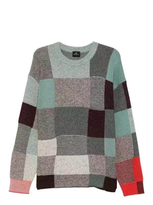 Paul Smith Patchwork Sweater - Green