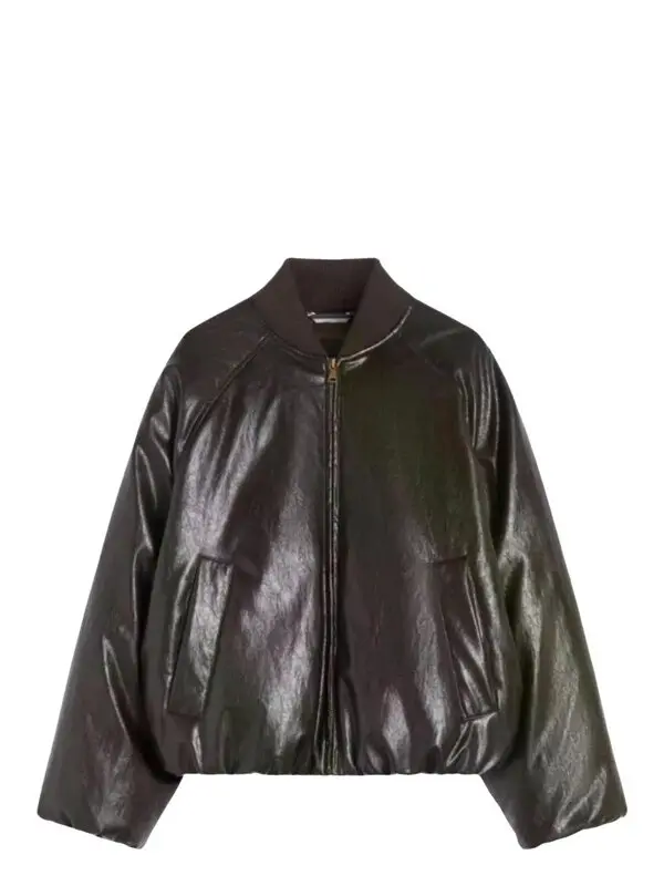 Max Mara Zip-closure Bomber Jacket - Brown