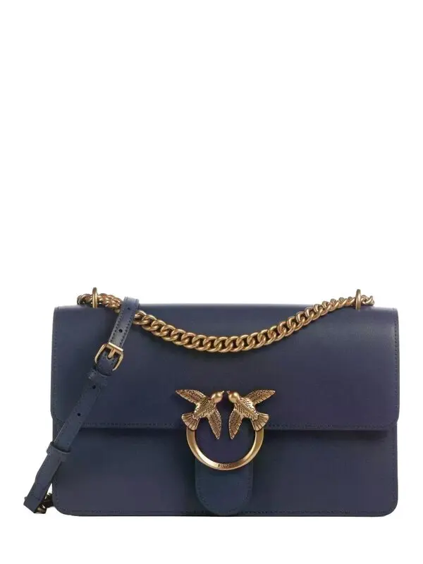 Pinko Classic Love One Chain Crossbody Bag - Blue