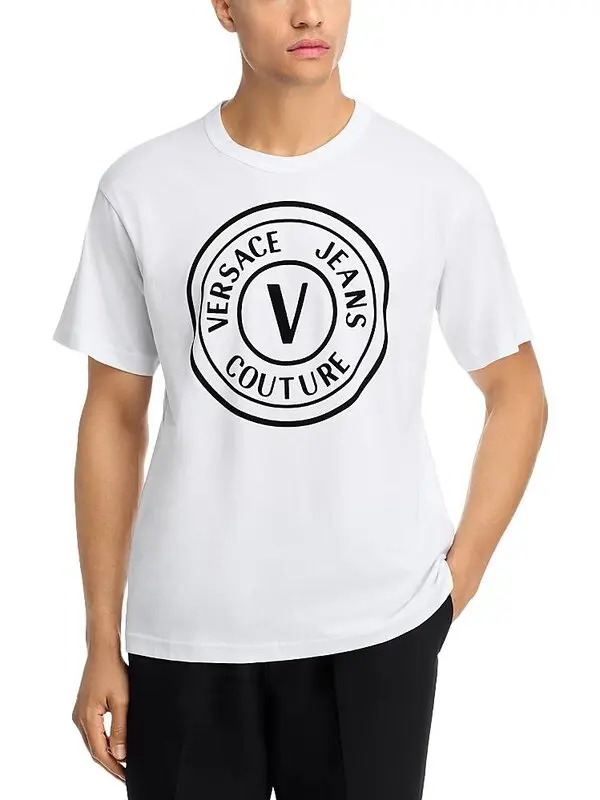 Versace Crewneck Logo Tee - White