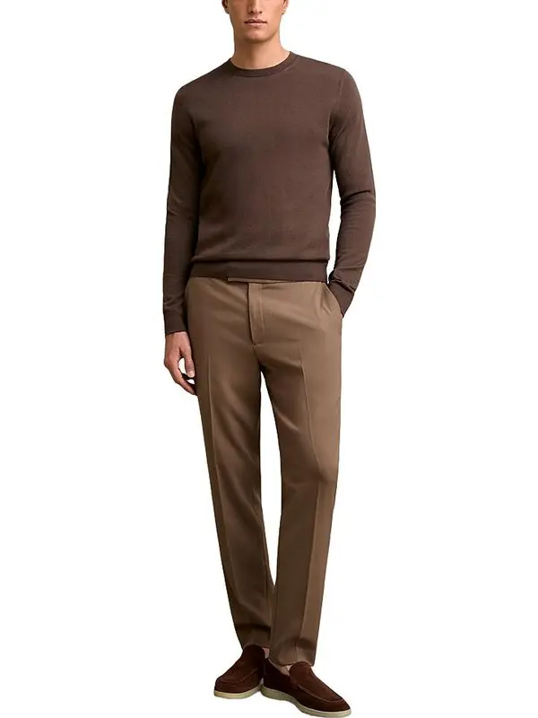 REISS Found Slim Fit Drawcord Trousers - Camel