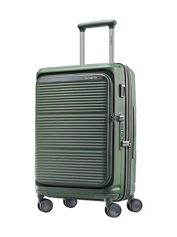 SAMSONITE Paralux Expandable Spinner Carry On Suitcase - Olive
