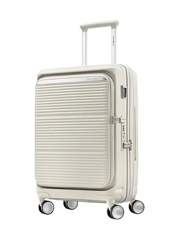 SAMSONITE Paralux Expandable Spinner Carry On Suitcase - Stone Grey