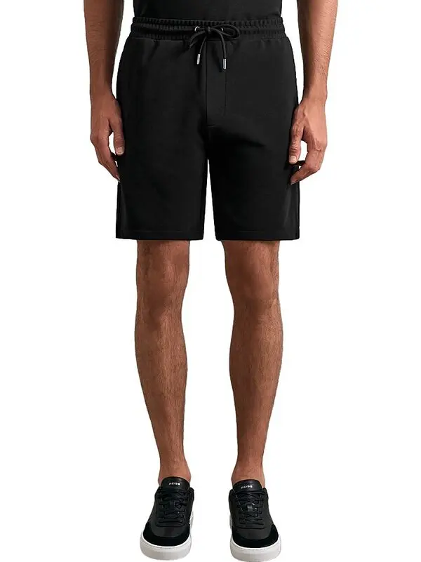 REISS Barber Drawstring Textured Shorts - Black