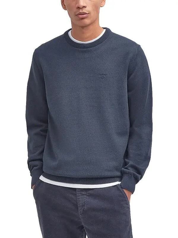 Barbour Slim Fit Crewneck Sweater - Navy