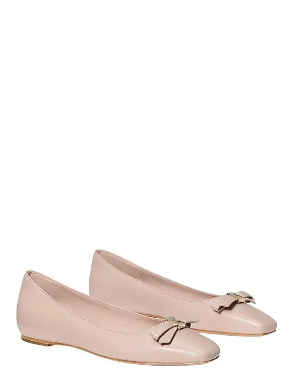 Kate Spade New York Deco Bow Ballet Flats - Pale Vellum