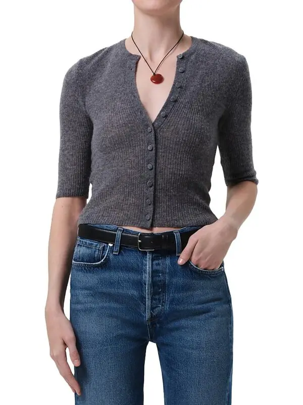 Citizens Of Humanity Tabitha Cardigan - Charcoal Heather Gray