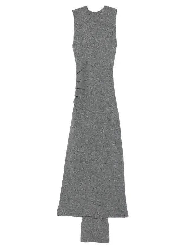 Simkhai Scarf-detail Sleeveless Maxi Dress - Grey