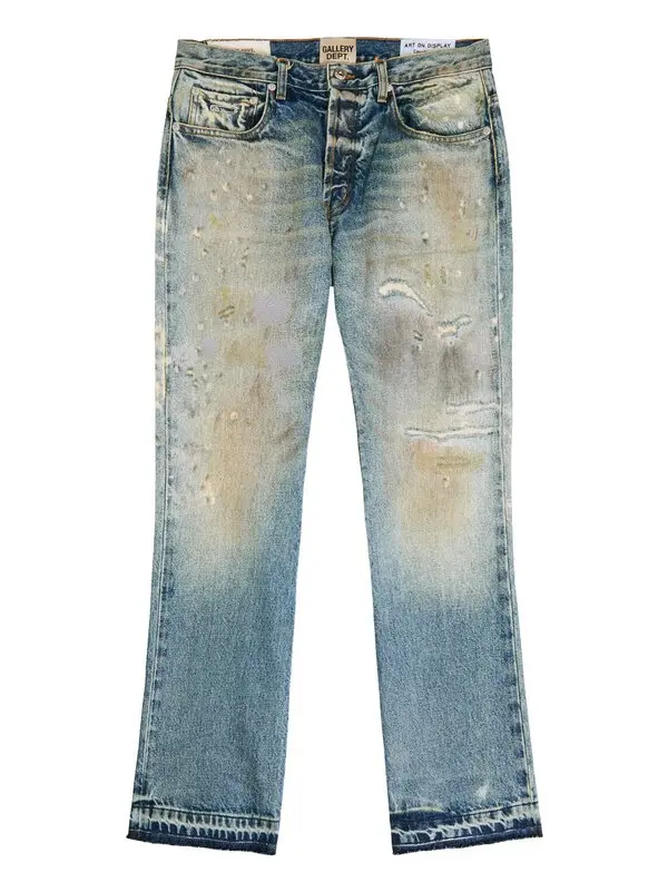 GALLERY DEPT. Greased 646 Flared-leg Jeans - Indigo