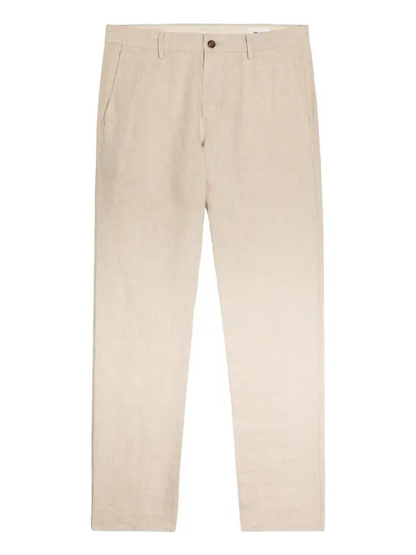 Nn07 Theo Linen Trousers - Ecru