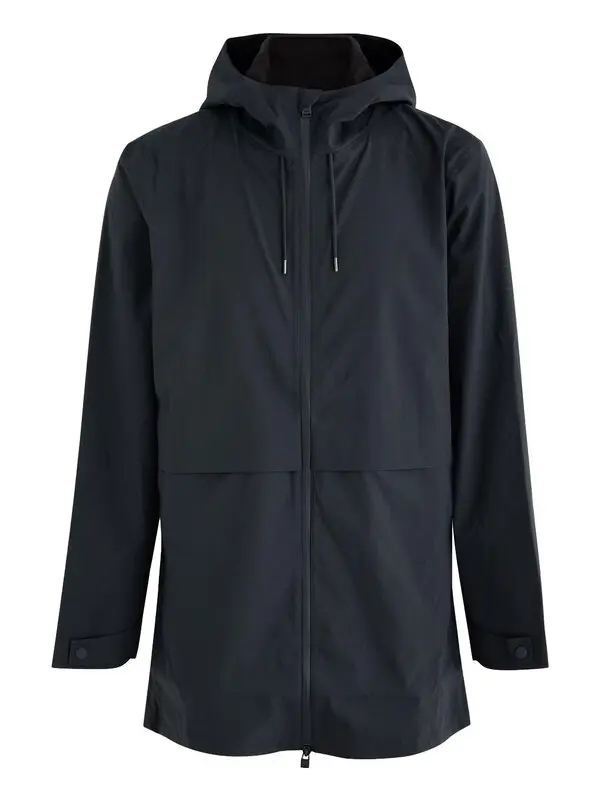Rains Suva Long Hooded Jacket - Navy