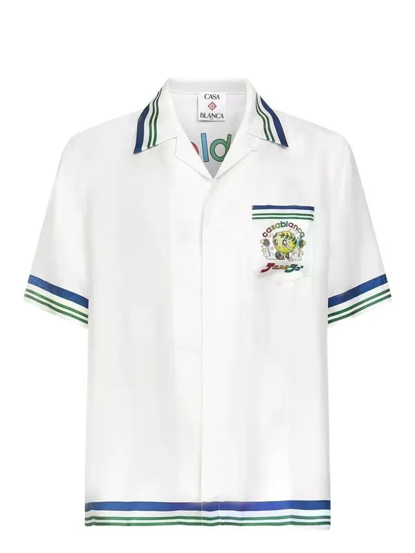 Casablanca Tennis Mascot Shirt - White