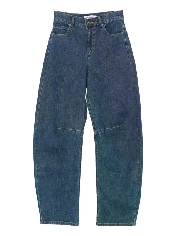 SELF-PORTRAIT Five-pocket Jeans - Blue