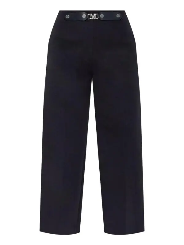 Max Mara Belted Culotte Trousers - Blue