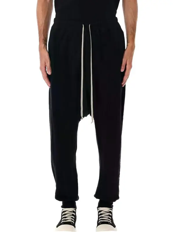 Rick Owens Drawstring Drop-crotch Trousers - Black