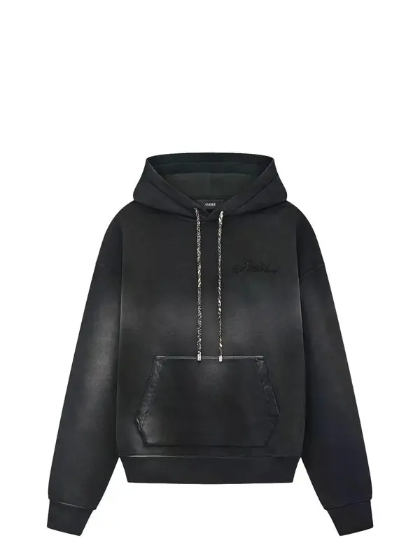 Amiri Embroidered Logo Hoodie - Black
