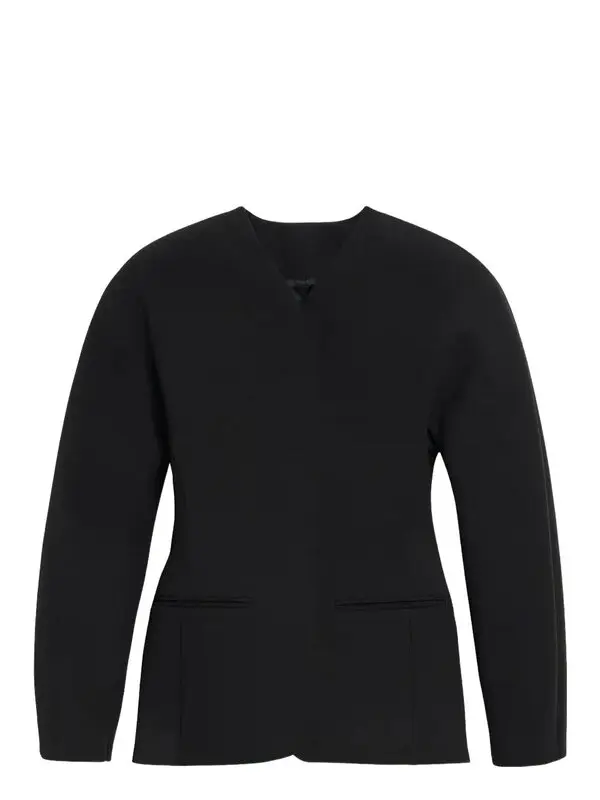 Jacquemus The Ovalo Fitted Jacket - Black