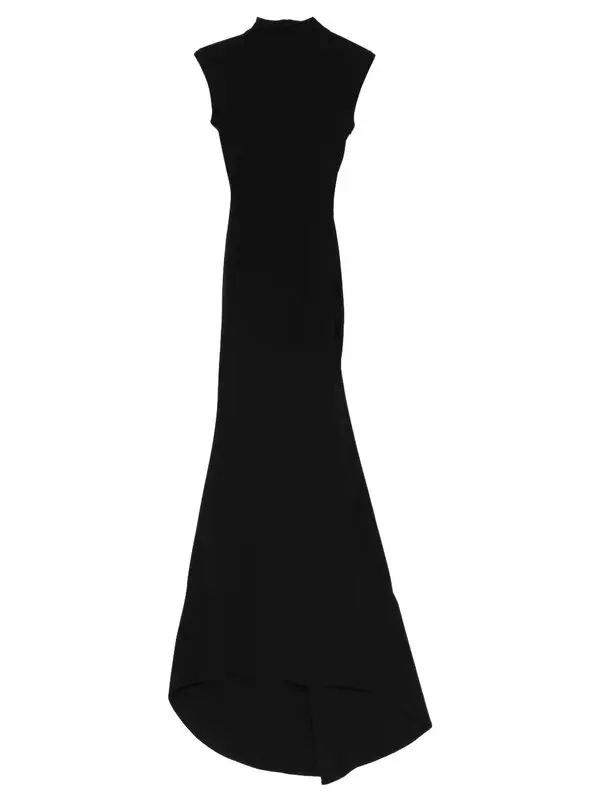 Jacquemus High-neck Maxi Dress - Black