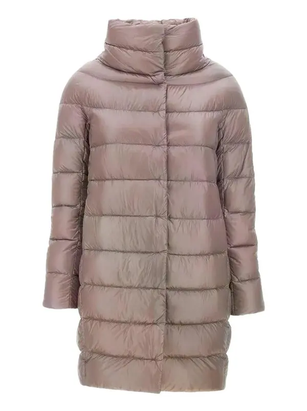 Herno Quilted High-neck Padded Coat - Purple