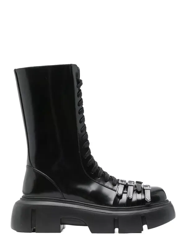 Simone Rocha Tracker Lace-up Platform Boots - Black