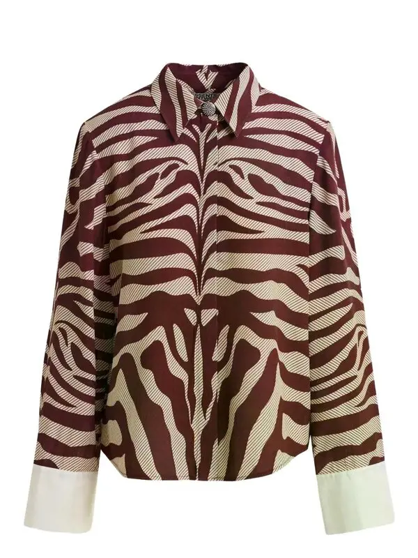Essentiel Antwerp Zebra-print Shirt - Red
