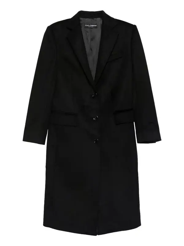 Dolce & Gabbana Single-breasted Coat - Black